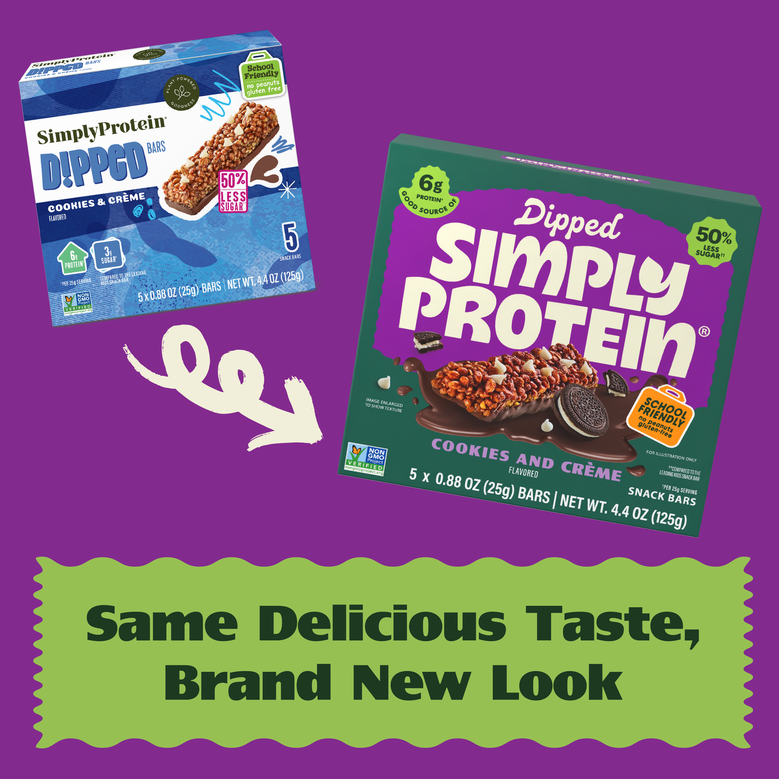 Dipped Bars - Chocoberry + Cookies & Crème Variety Pack – Simply Protein-US
